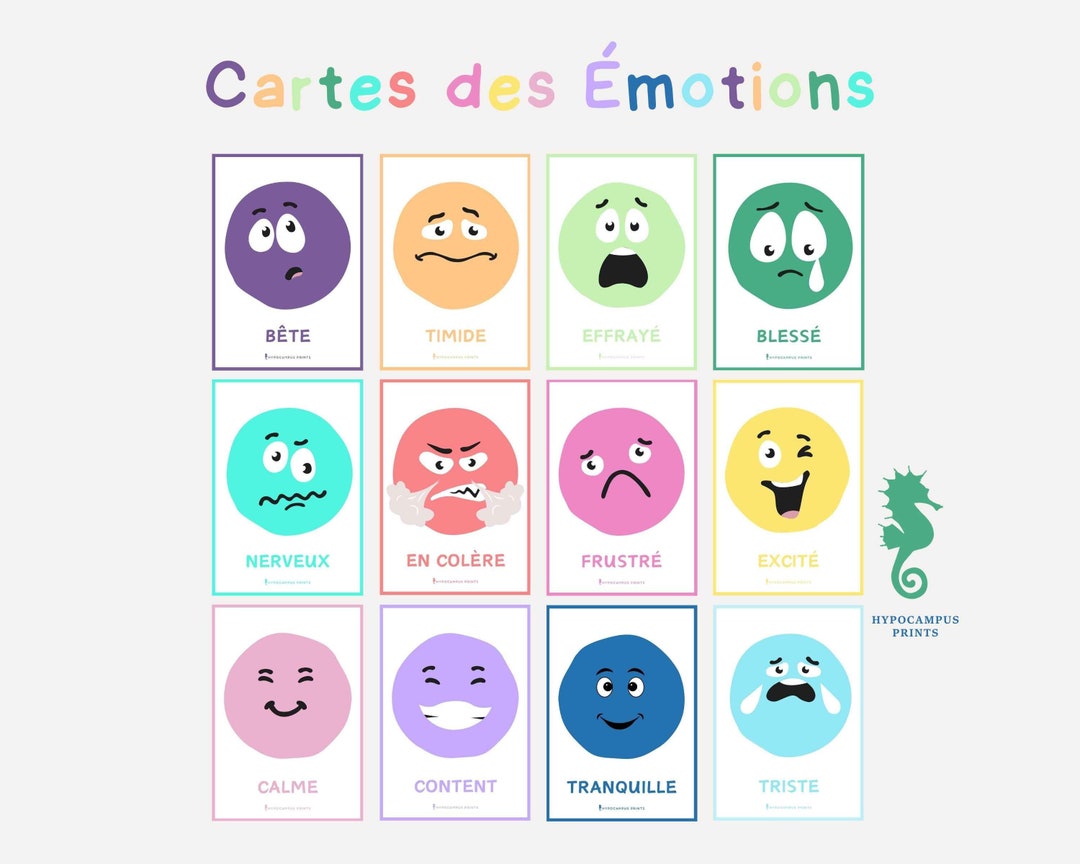 Emotion Cards for Children Emotional, Social Learning Regulation Zone ...