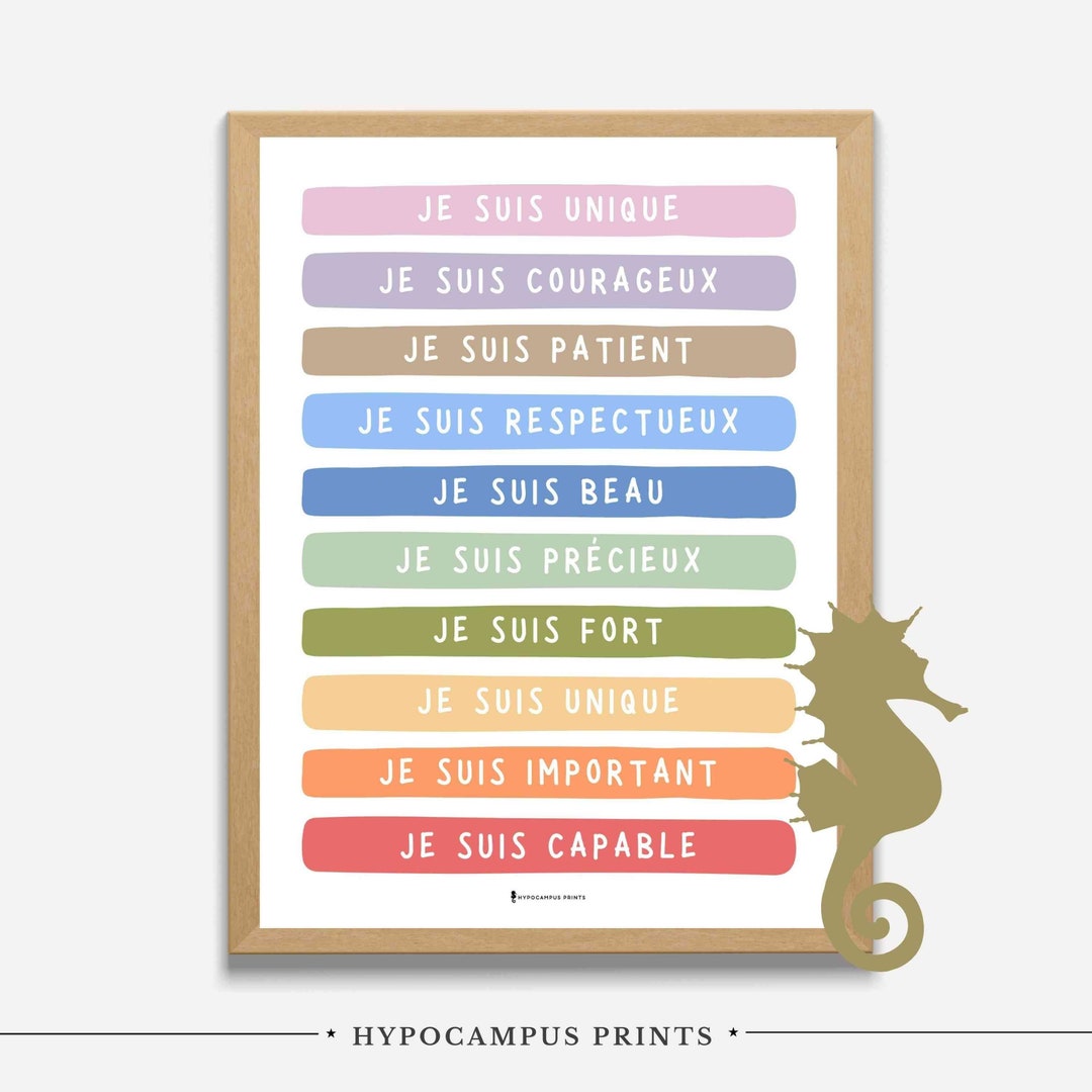 I Am Poster Positive Affirmations Coping Skills Notes to Self Emotions ...