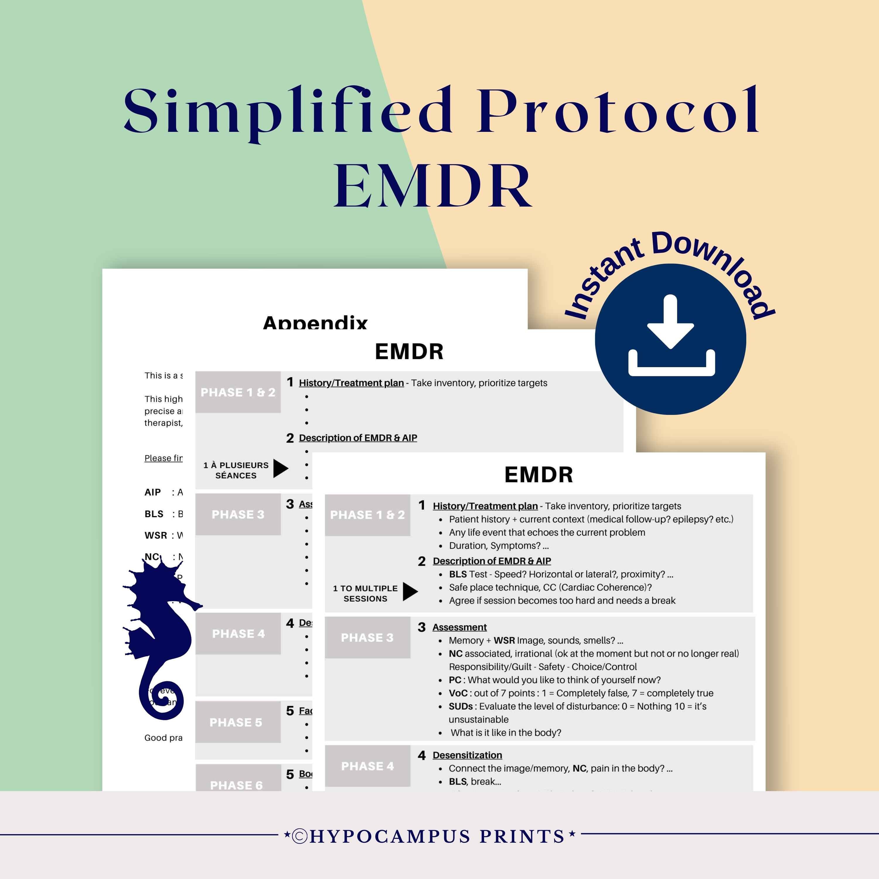 EMDR Simplified Protocol, EMDR Script, PTSD, Emdr Progress Notes ...