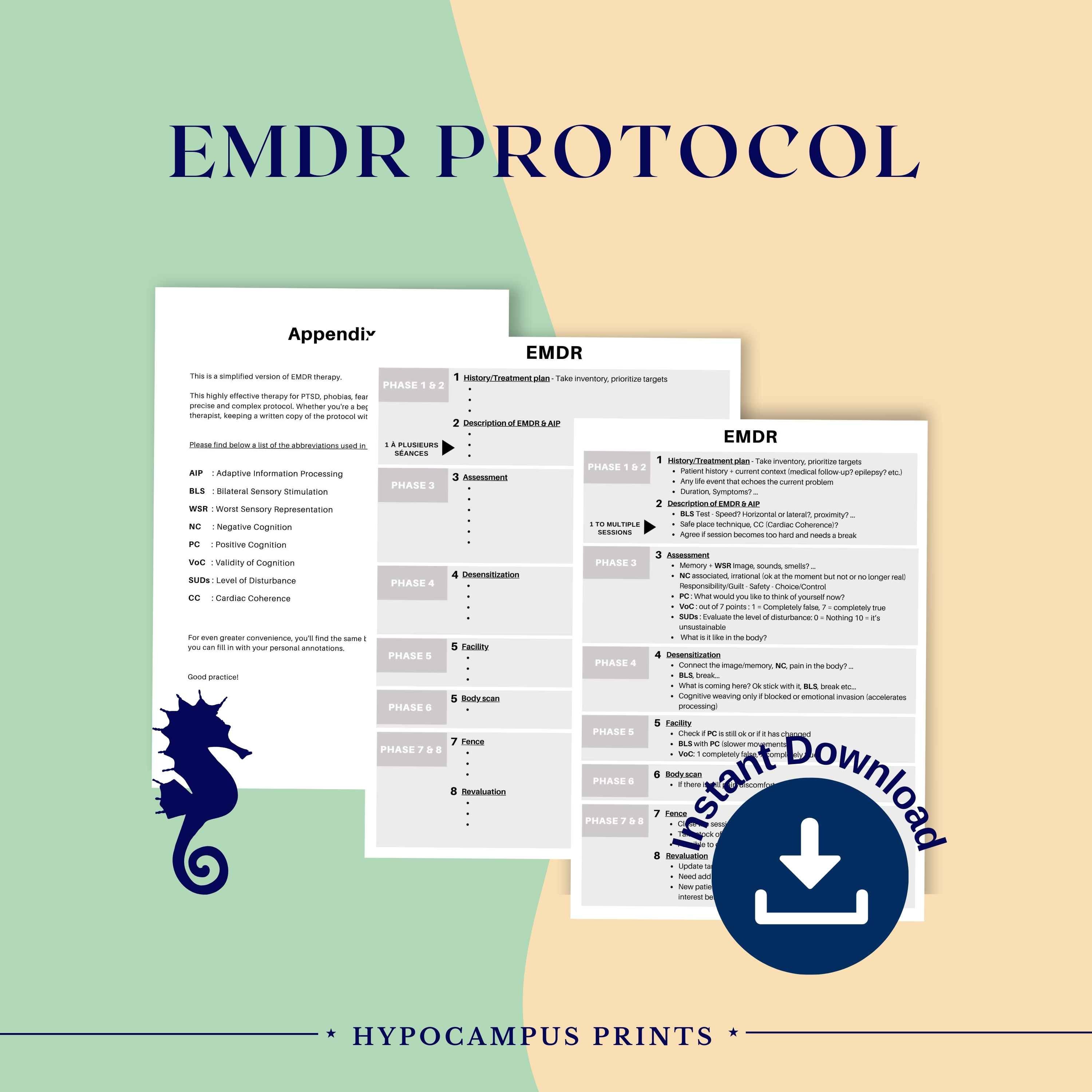 EMDR Simplified Protocol, EMDR Script, PTSD, Emdr Progress Notes ...