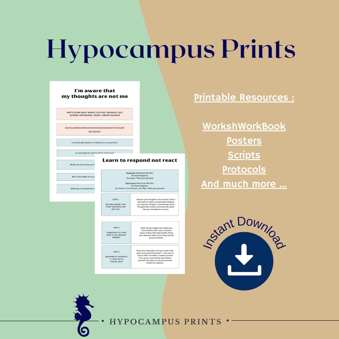 Learn to Respond Not React Worksheet Therapeutic Worksheets - Etsy