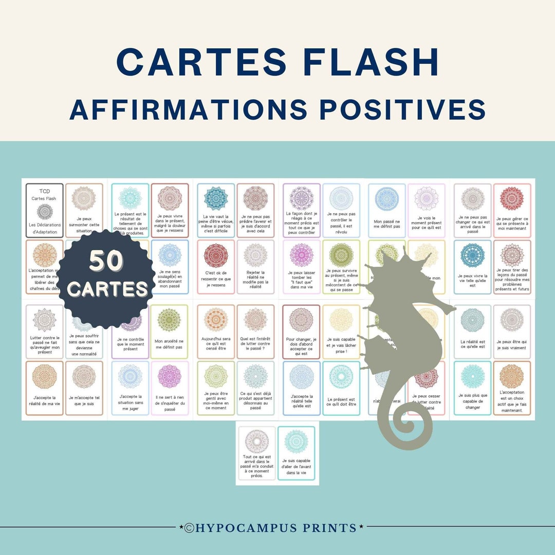 Affirmation Cards Resource for Psychoeducation Management of Positive ...