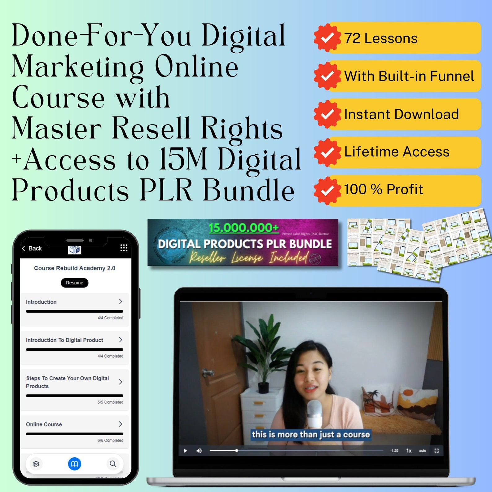 Done-for-you Digital Marketing Online Course With Master Resell Rights ...