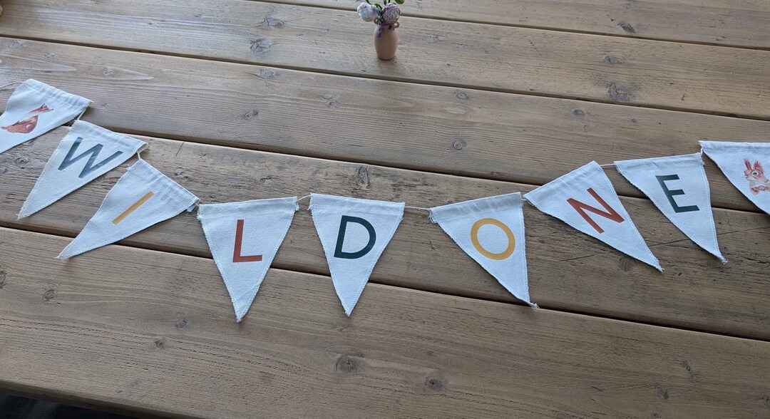 Wild One Bunting, Animal, Garland, Decoration, Birthday Bunting ...