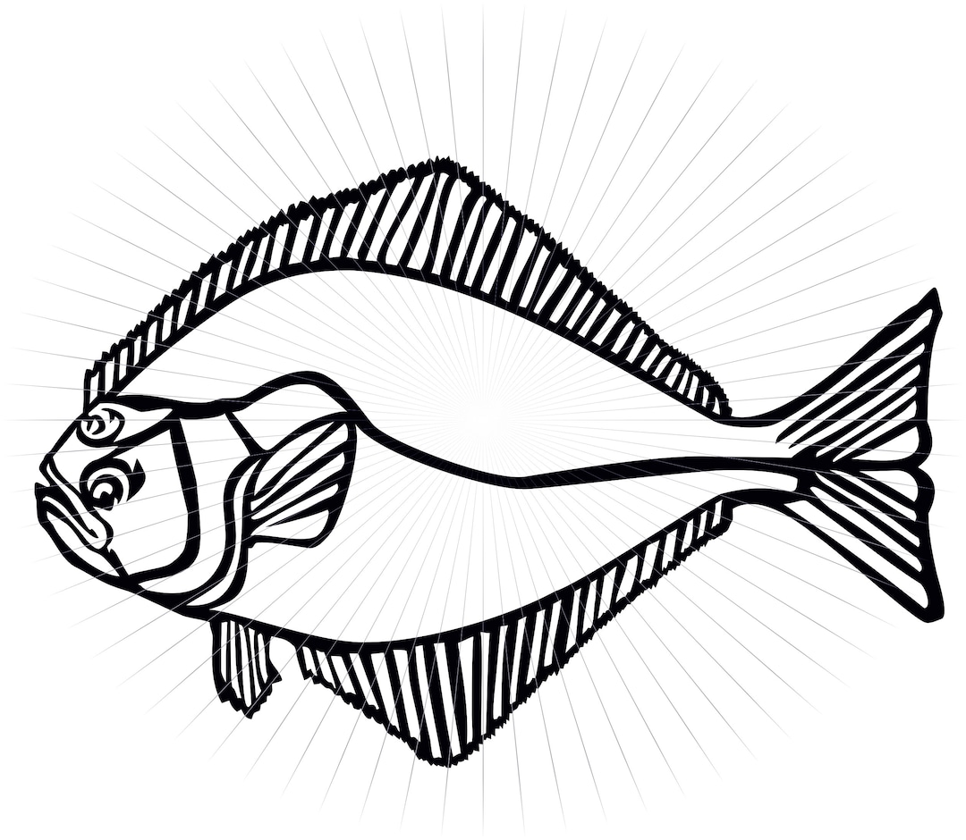 SVG Fisht Flounder Png Pdf Eps and Jpg Fisht Flounder Svg Clipart for ...