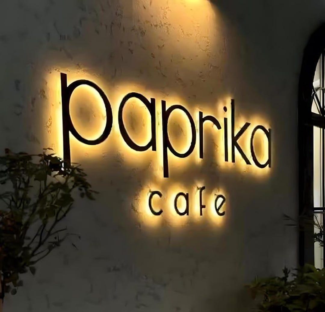 3D Metal Sign, Outdoor Shop Sign, Light up Sign, Bakery Logo Sign, Bar ...