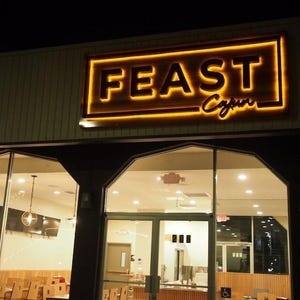 Logo Sign for Business, Company Logo Sign, Gold Mirror Sign, Outdoor ...