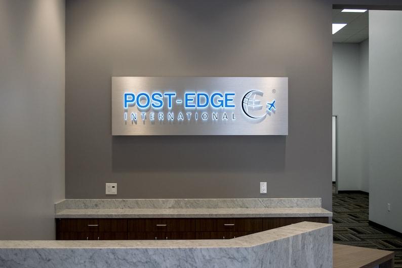 Logo Sign for Business, Company Logo Sign, Gold Mirror Sign, Outdoor ...