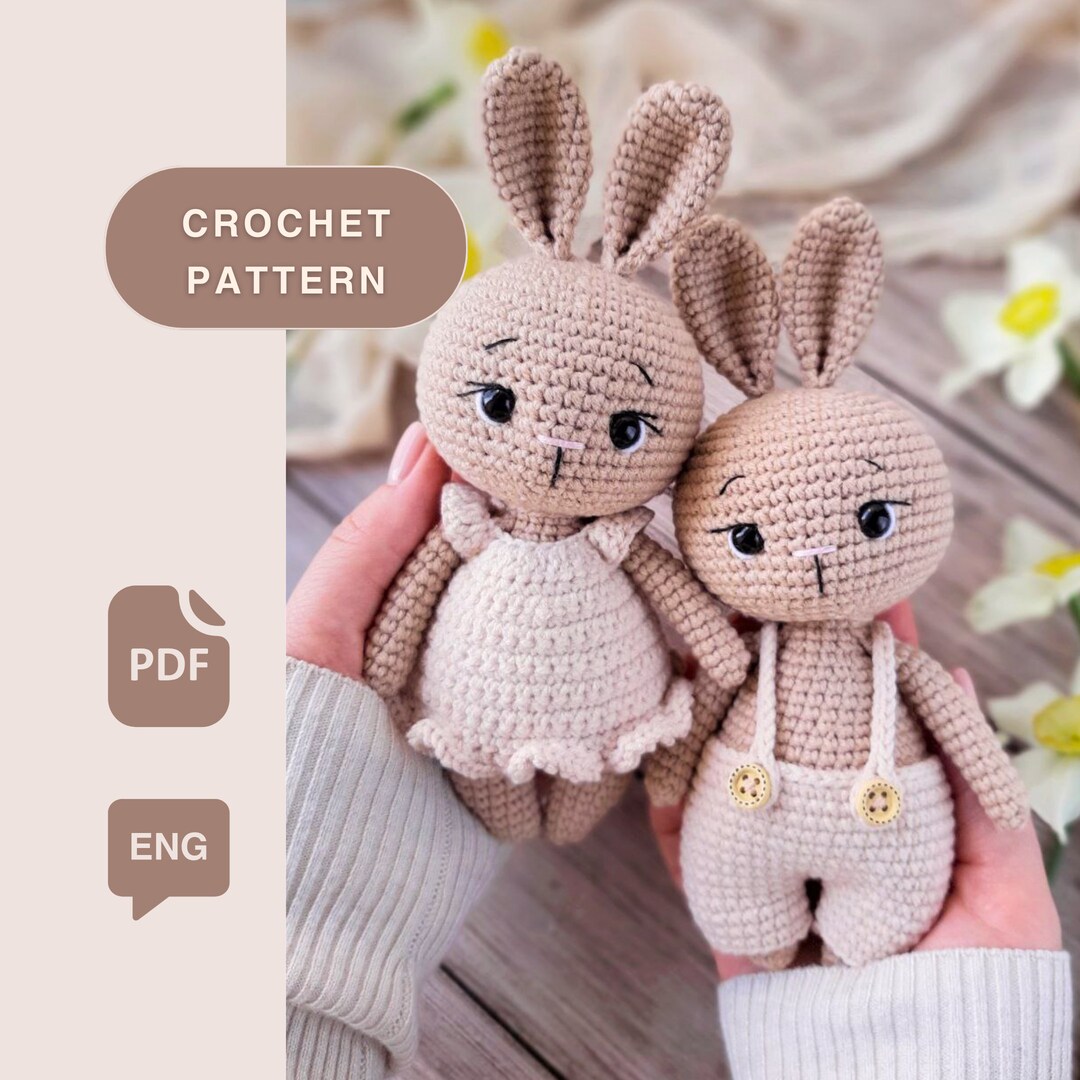 Crochet Bunny Toy Pattern Amigurumi Bunny Toy Amigurumi Crochet Pattern ...