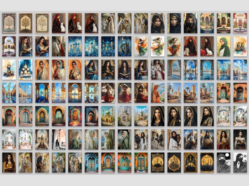 500+ Islamic Wall Art Bundle | Persian, Arabic, Moroccan Styles | PLR ...