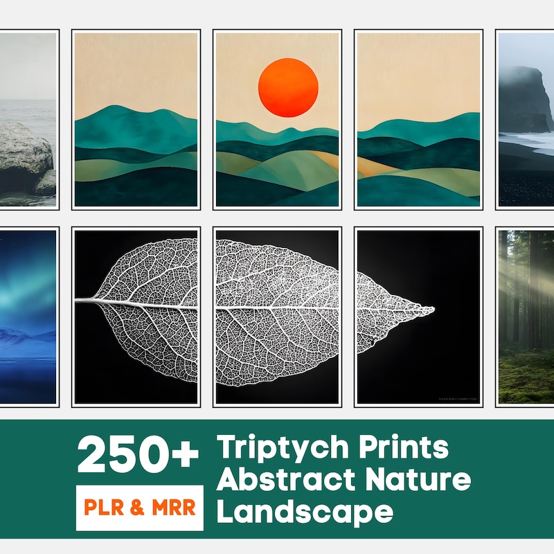 Triptych Prints Abstract - Etsy