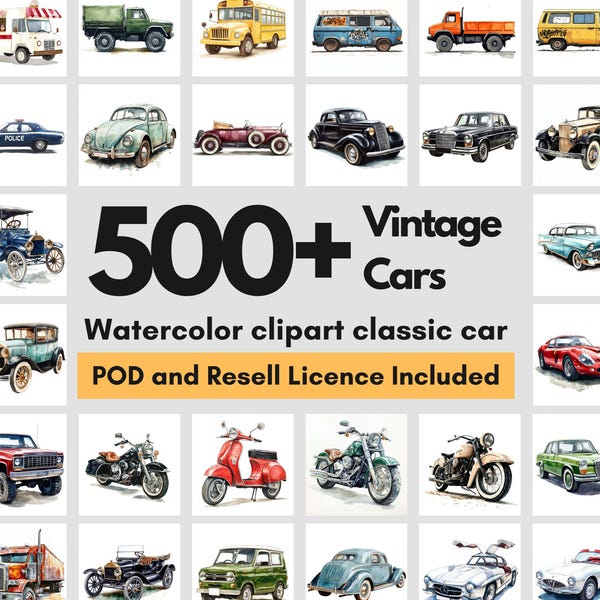 Vintage Car Prints Printable - Etsy UK