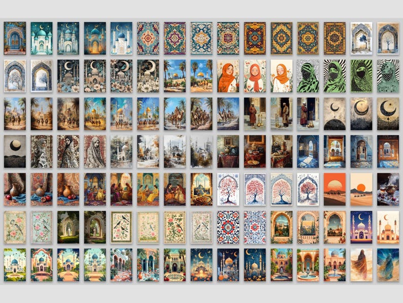 500+ Islamic Wall Art Bundle | Persian, Arabic, Moroccan Styles | PLR ...