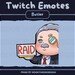 Cute Chibi Butler Raid Emote for Twitch, Discord Kawaii Twitch Static ...