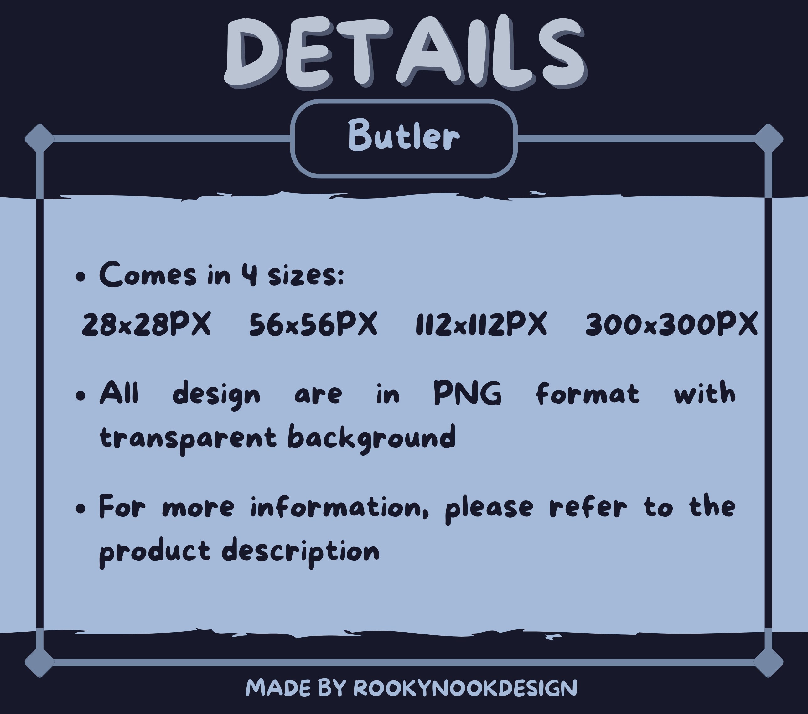 Cute Chibi Butler Ban Emote for Twitch, Discord Kawaii Twitch Static ...