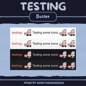 Cute Chibi Butler Ban Emote for Twitch, Discord Kawaii Twitch Static ...
