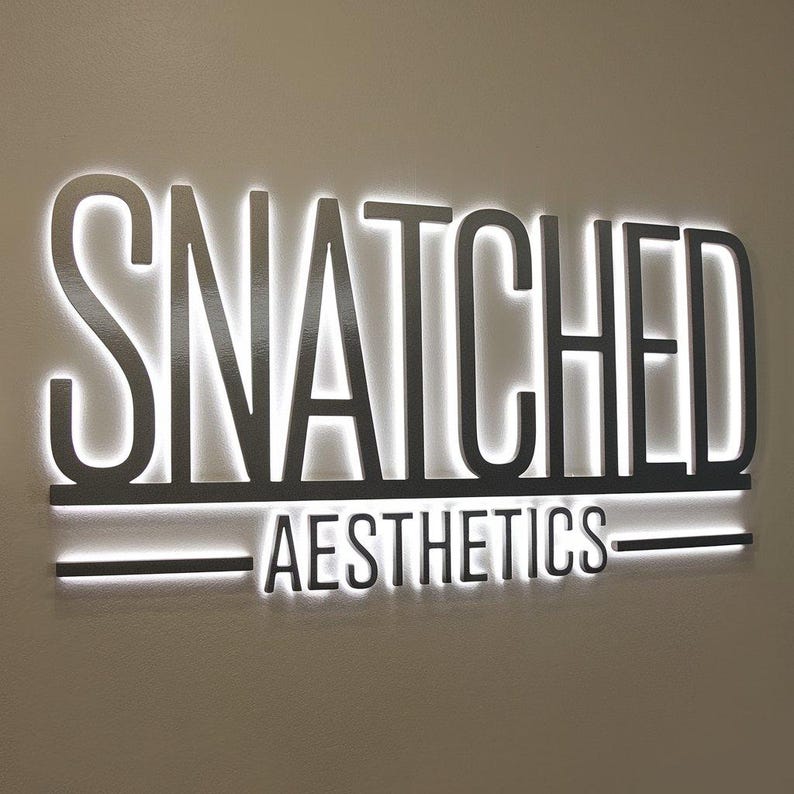 3D Acrylic Sign Business Sign Custom Backlit Sign 3D Logo Sign Metal ...