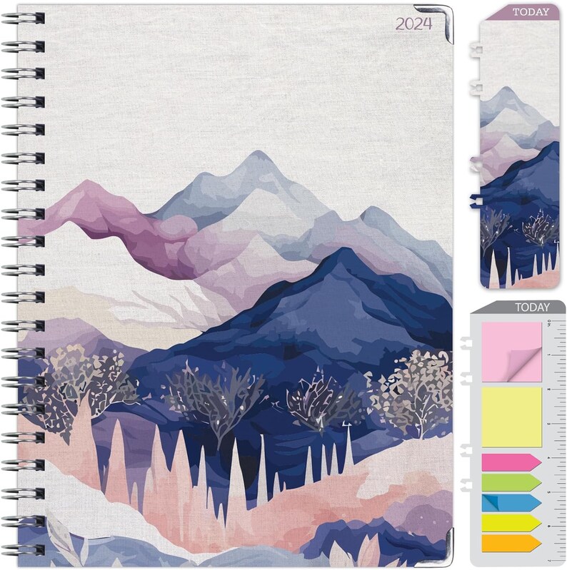 HARDCOVER 2024 Planner: november 2023 Through December 2024 8.5x11 ...