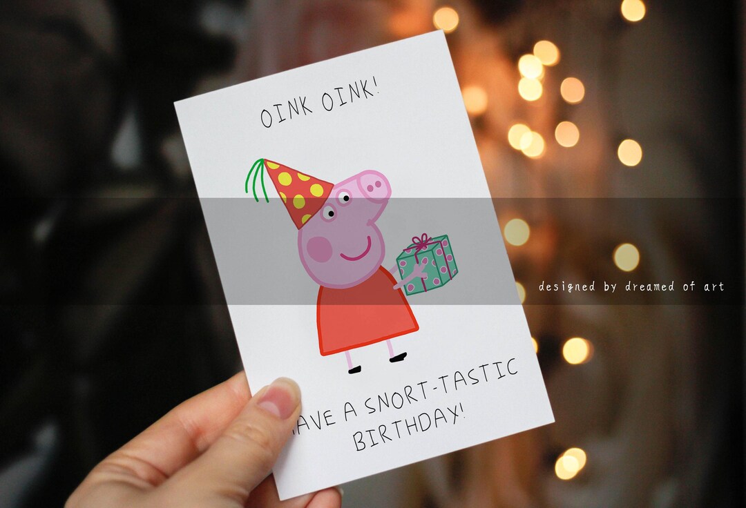 Cartoon Birthday Card, Funny Birthday Card, Birthday Cards for Kids - Etsy