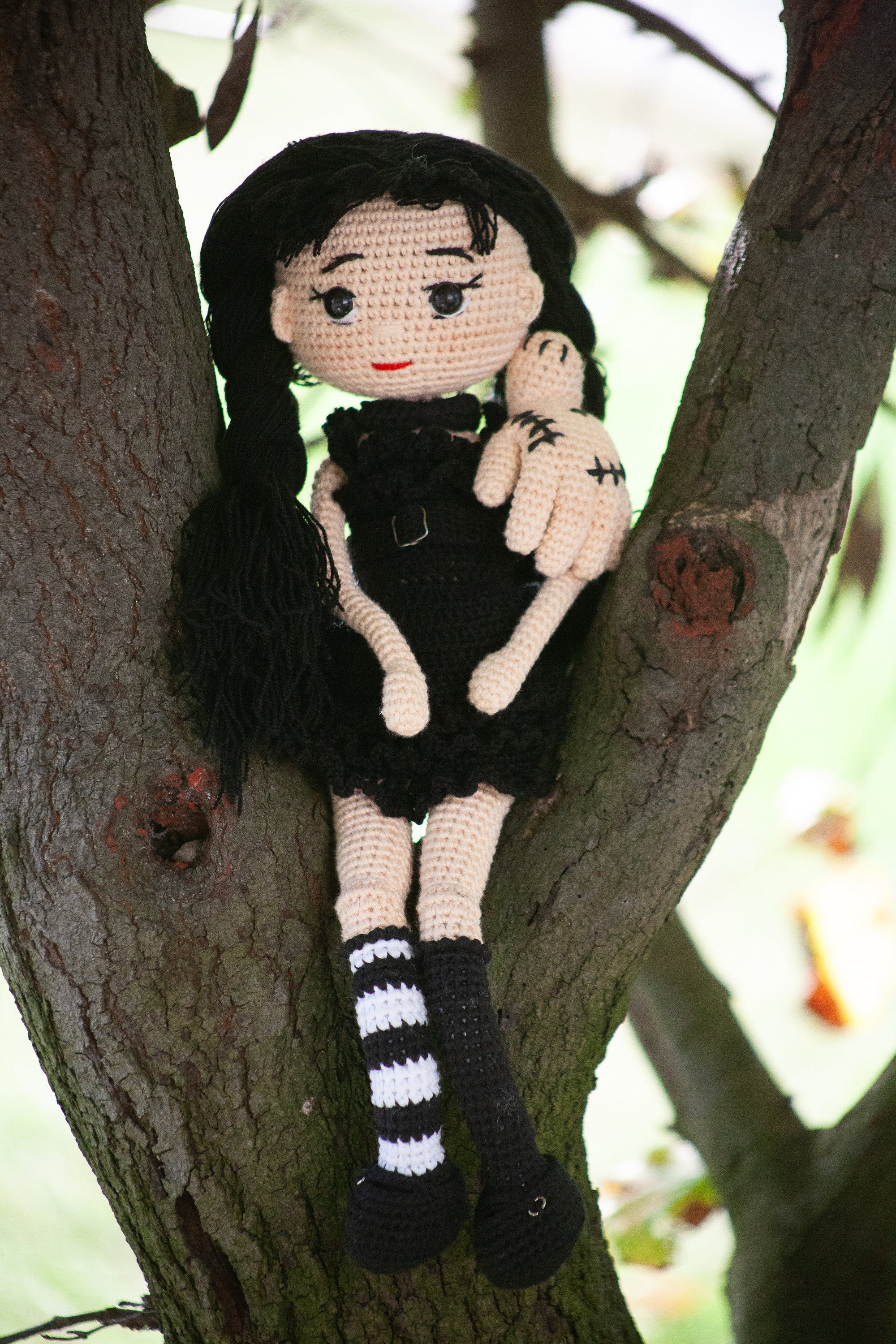 Wednesday Plush, Crochet Wednesday, Amigurumi, Wednesday Decor, Kid ...