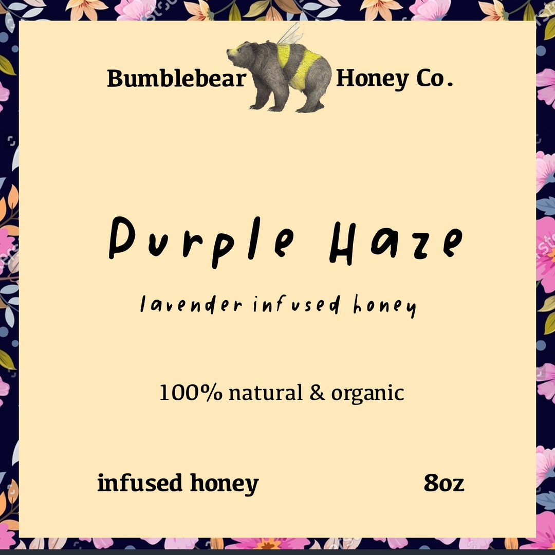 Purple Haze | Lavender Infused Honey | Bumblebear Honey Co. - Etsy