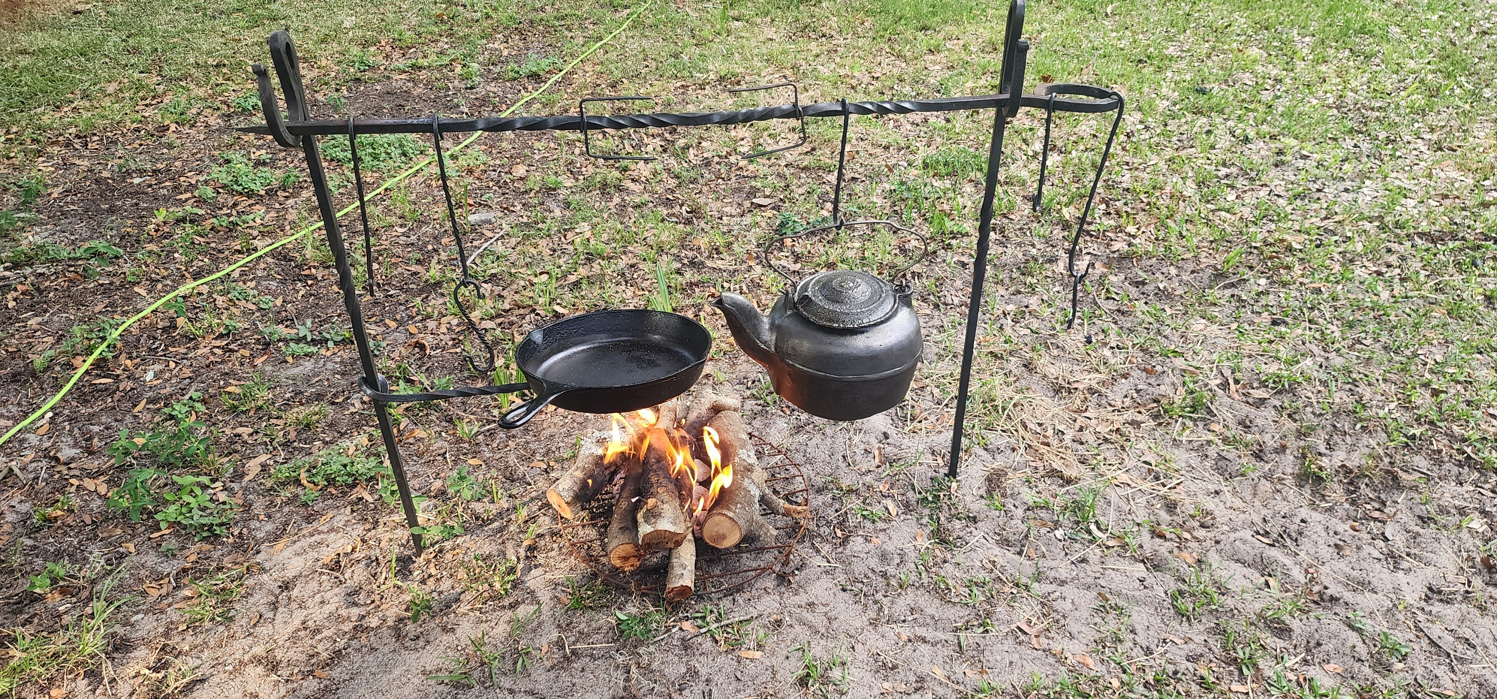 Fire Irons, Campfire Cooking, Spit, Rotisserie, Cowboy Cookware - Etsy