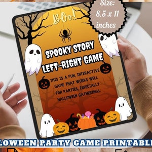 Halloween Left Right Game Printable,funny Halloween Party Game ...