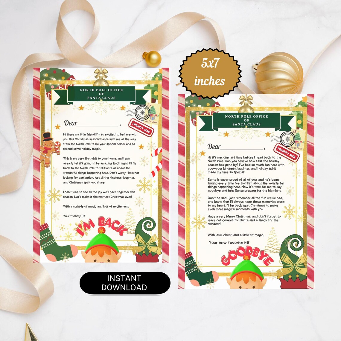 Christmas Elf Arrival Letter, Elf Arrival Letter From Santa, First Time ...