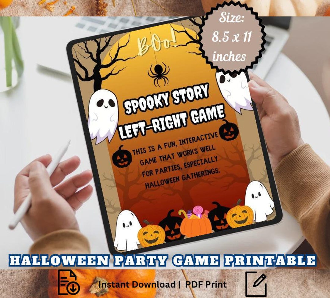 Halloween Left Right Game Printable,funny Halloween Party Game ...