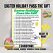 Easter Pass the Gift Game Easter Pass the Egg, Fun Easter Party Game ...