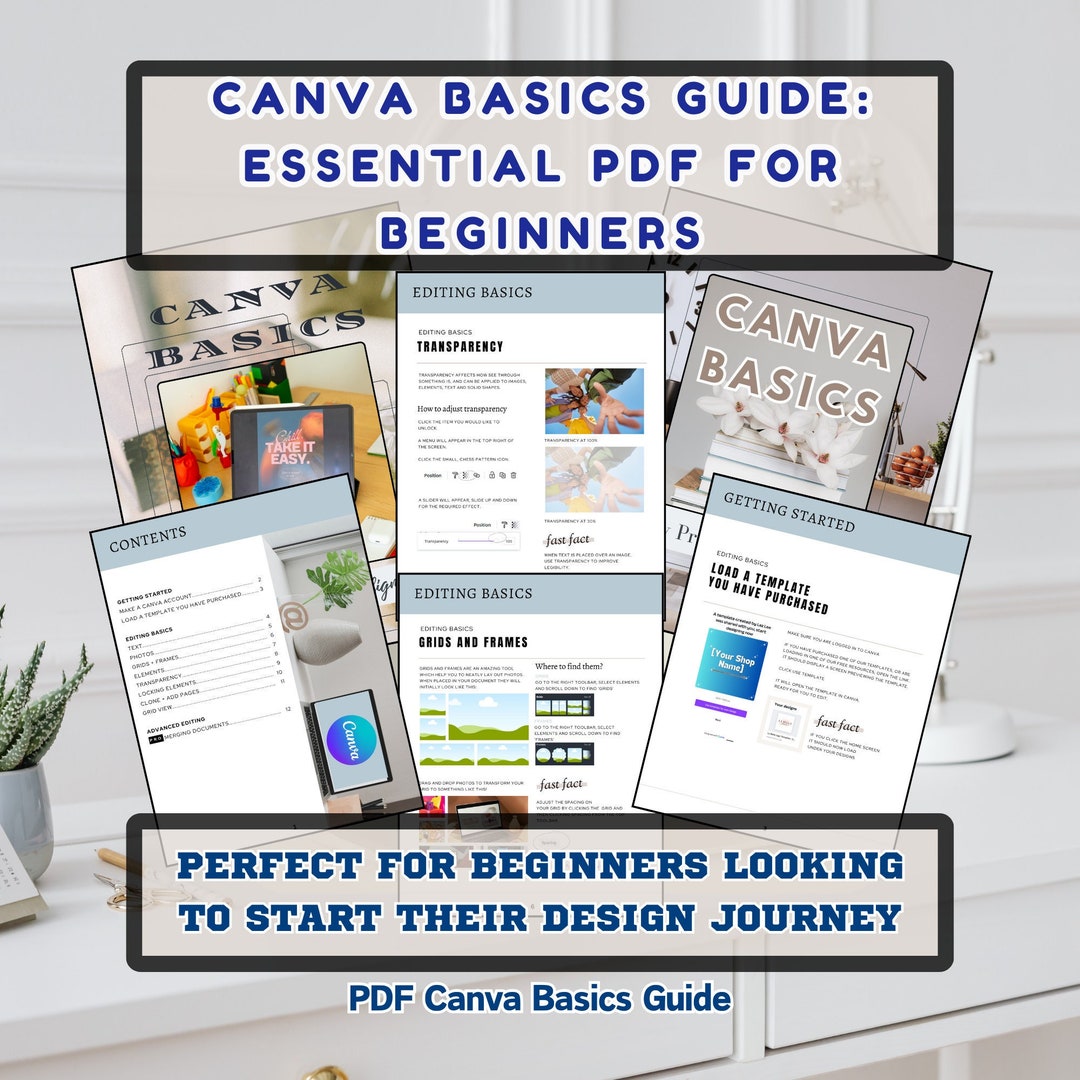 Essential PDF for Beginners Canva Basics Guide Pdf,how to Use Canva ...