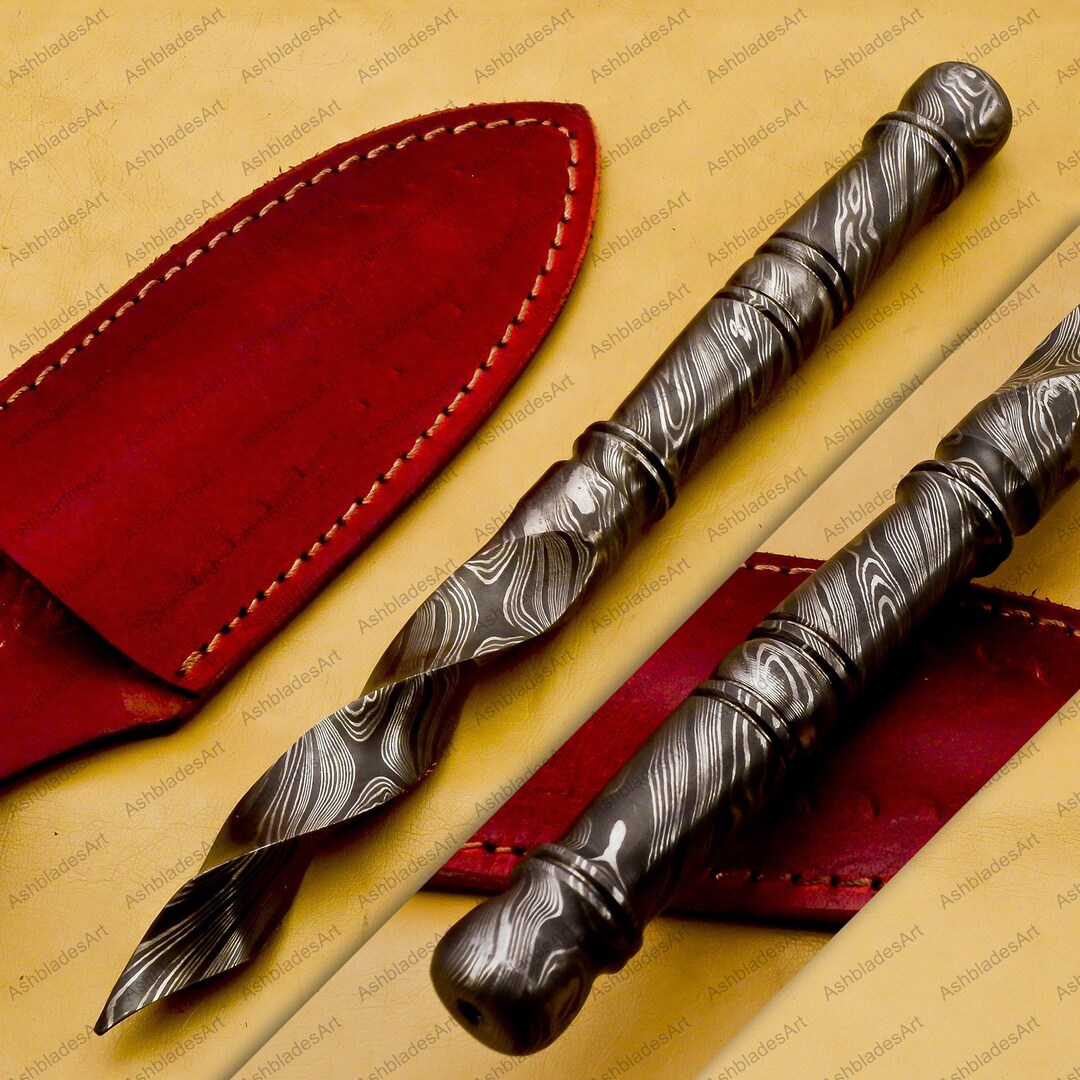 Personalized Custom Handmade Cyclone Tri-edge Dagger Twisted Blade ...
