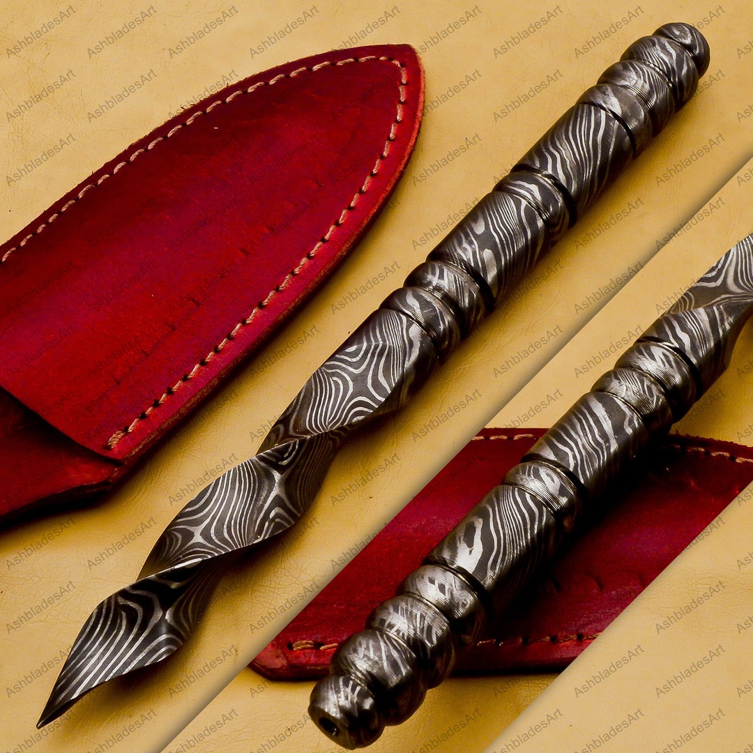 Personalized Custom Handmade Cyclone Tri-edge Dagger Twisted Blade ...