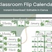 Plant Classroom Flip Calendar - Etsy