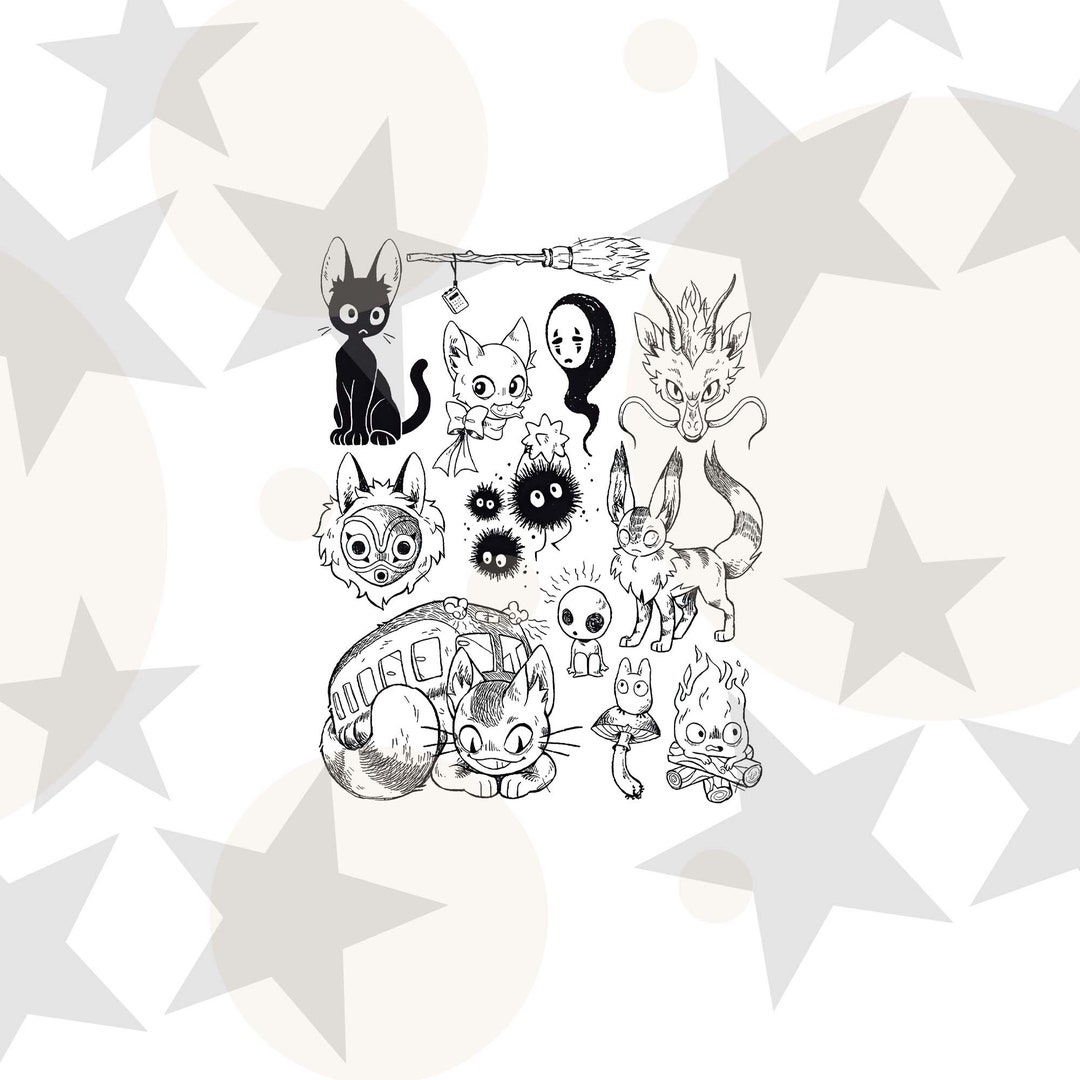 Kiki's Delivery Service Inspired, Kiki Svg, Kiki's Png, Ghibli Anime ...