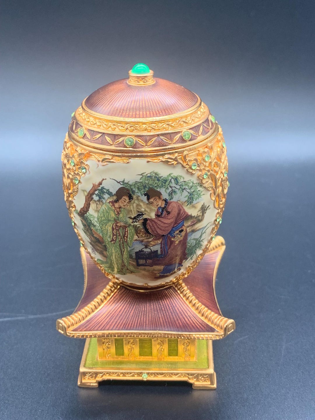 Japanese Pagoda Egg Box - Edgar Berebi Limited Edition - Cameo Egg ...