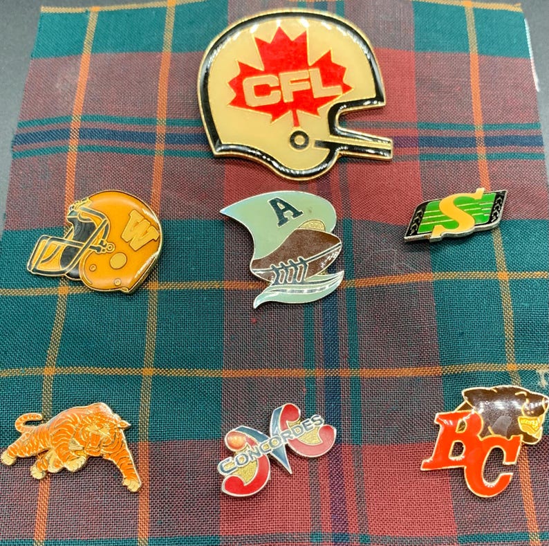 Vintage CFL Pins, Football Lapel Pins - Etsy