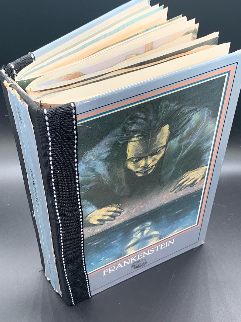 Frankenstein Journal, Upcycled Book Journal, Unique Junk Journal - Etsy