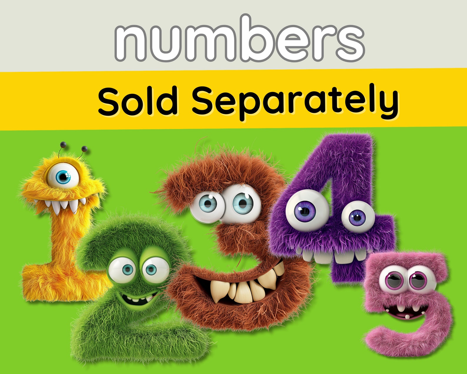 A to Z Clipart Font Cute Monsters Typography Uppercase Letters PNG ...