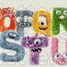 A to Z Clipart Font Cute Monsters Typography Uppercase Letters PNG ...