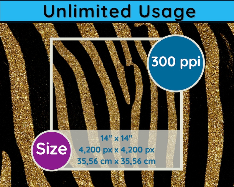 Animal Safari Seamless Patterns: Black and Gold Digital Paper (PNG) - Etsy