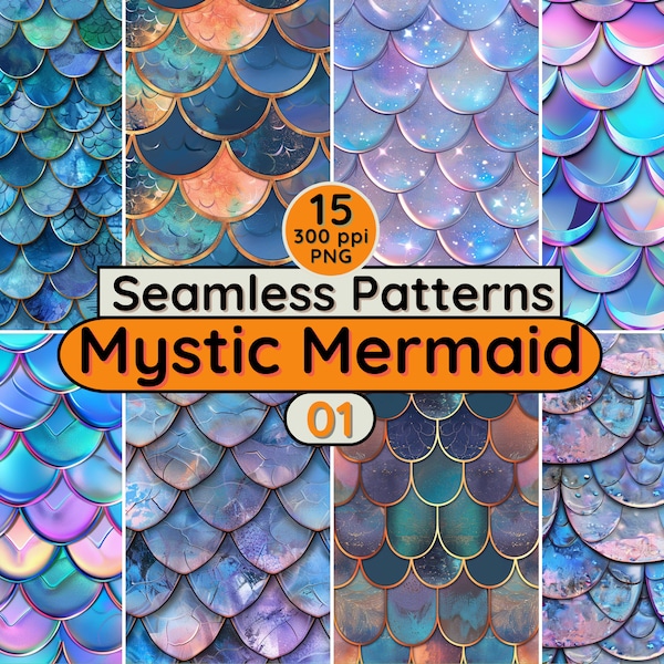 Mermaid Wrapping Paper - Etsy