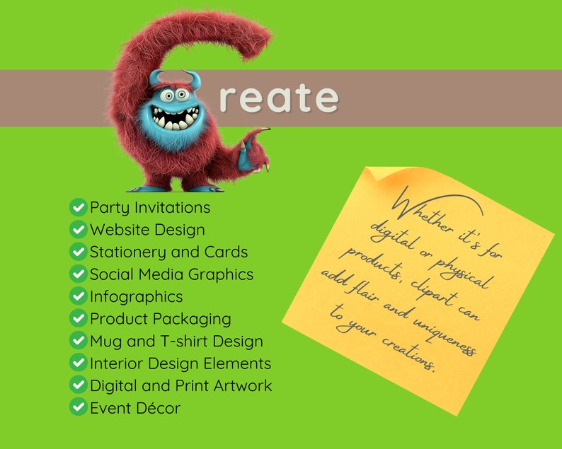 A to Z Clipart Font Cute Monsters Typography Uppercase Letters PNG ...