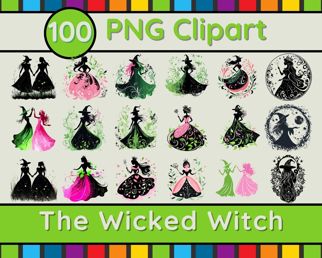 The Wicked Witch Silhouettes PNG Clipart Transparent Background for ...