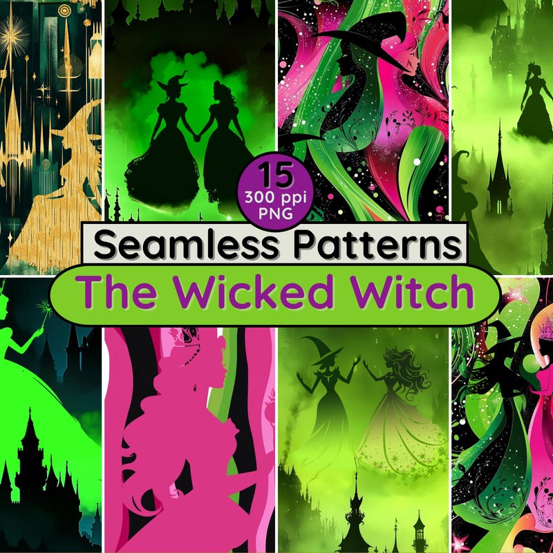 Wicked Seamless Patterns - Etsy