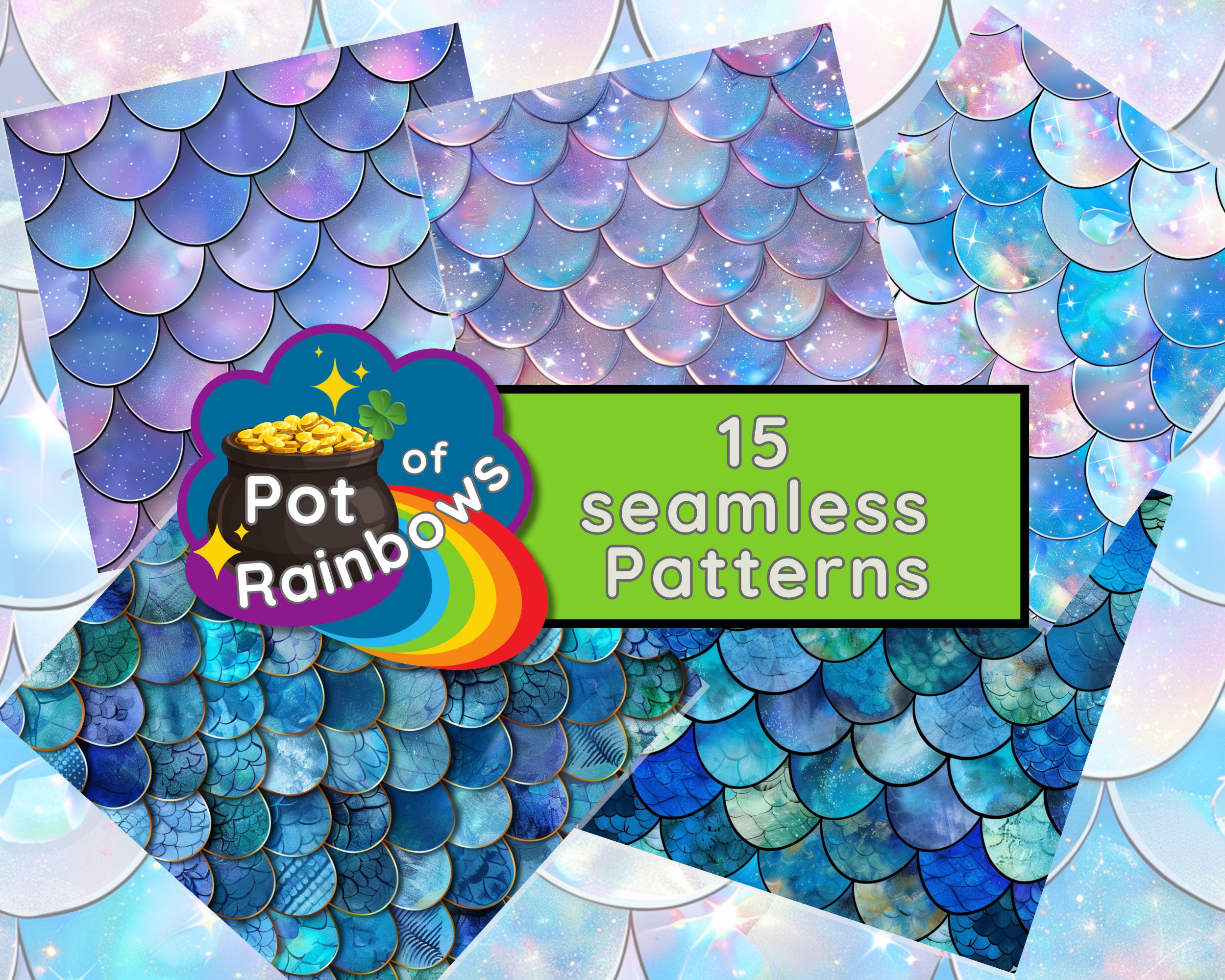 My Mermaid Tail Scales Seamless Png Background Digital Patterns Background Diy Scrapbook Paper