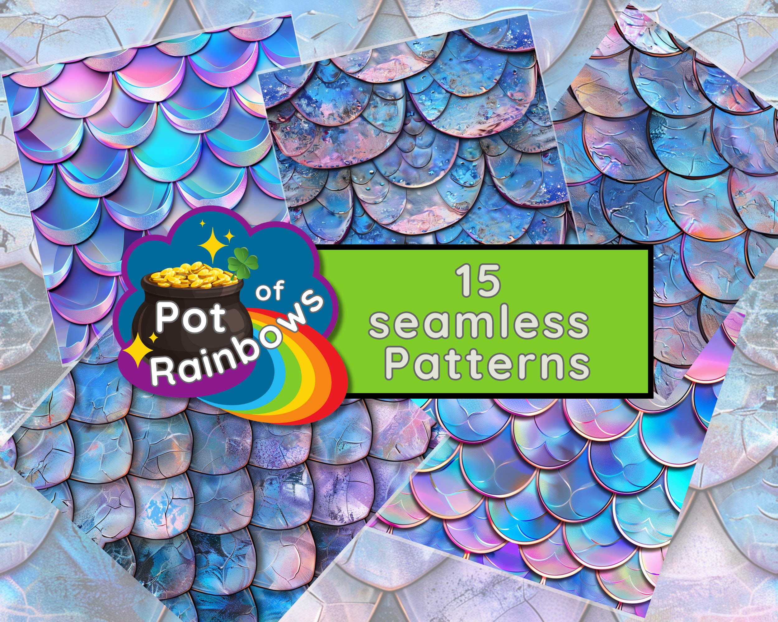 My Mermaid Tail Scales Seamless Png Background Digital Patterns Background Diy Scrapbook Paper