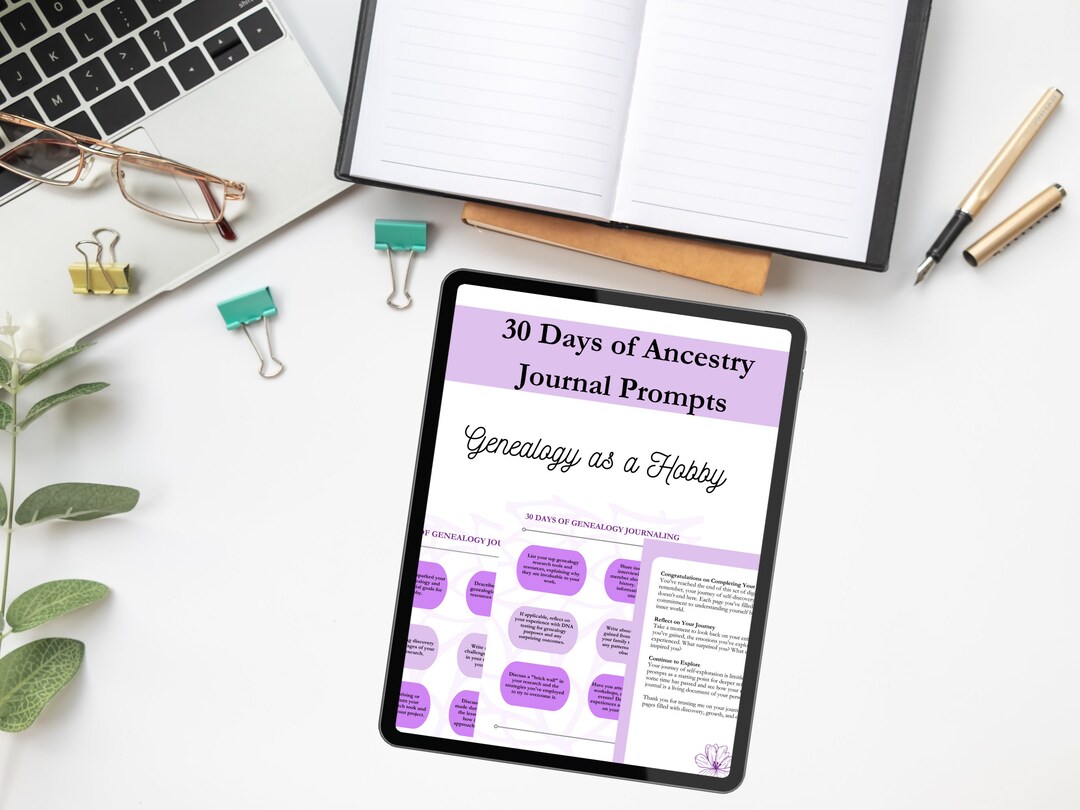 30 Days of Ancestry Discovery: Genealogy Journaling Prompts for Family ...
