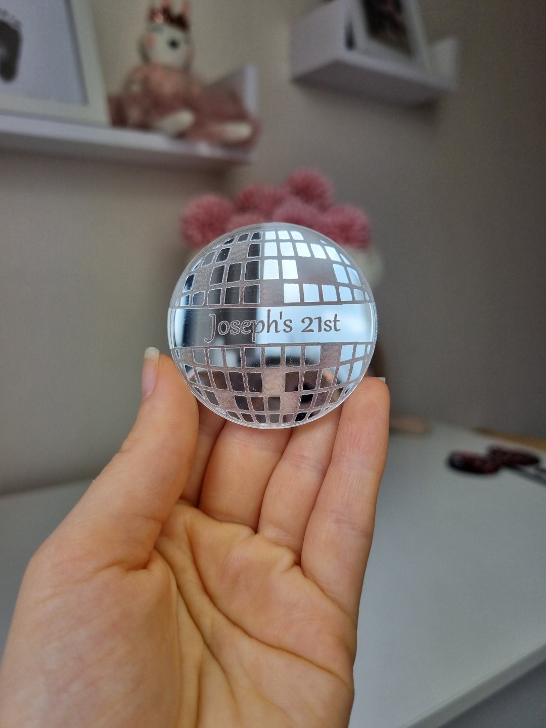 Acrylic Cupcakes Toppers | Disco Ball Acrylic Topper | Acrylic Cupcakes ...