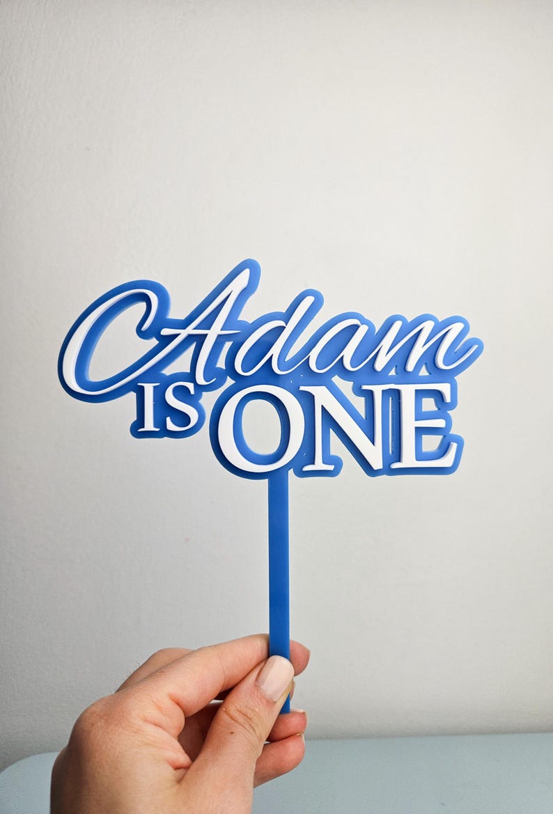 Personalized Name & Age Cake Topper: Custom Acrylic Birthday Decoration ...